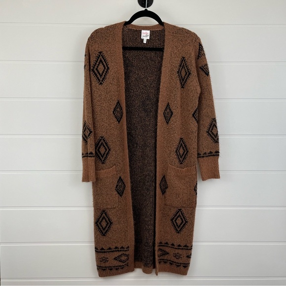 Belle Du Jour | Sweaters | Belle Du Jour Sz M Aztec Duster Cardigan ...